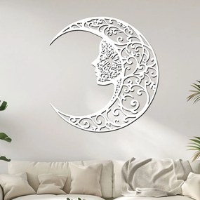 dřevo života Dřevěná dekorace LUNA Zvolte barvu dekoru: Bílá, Zvolte rozměr Ø (cm): 40