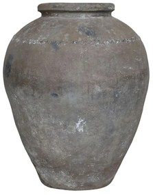 Šedá antik hliněná váza Grimaud XXL - Ø 60*90 cm