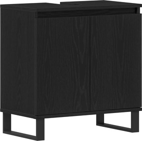 Sada koupelnového nábytku 3 ks Černý dub 30 x 30 x 190 cm 3333100