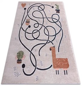 Dywany Luszczow Dětský kusový koberec FUN Game, herní, lama béžová Rozměr koberce: 200 x 290 cm