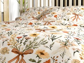 Krepové povlečení FLORAL RIBBON POLY barevné Rozměr povlečení: 70 x 90 cm | 140 x 220 cm