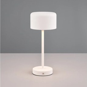 Bílá LED stmívatelná stolní lampa (výška 30 cm) Jeff – Reality