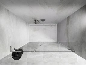 Mexen Lunar-B, L Otočné pravé sprchové dveře 150 cm, 8mm čiré sklo, chromový profil, 832SL-150-050-01-00-P