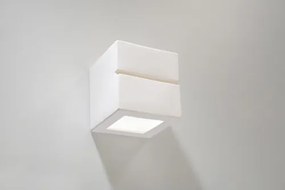 Nástěnné keramické svítidlo SOLLUX Leo line E27 1x60W bez zdroje SL.0230 bílá