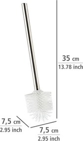 Snímatelný silikonový kartáč 7,5 cm, barva bílá, Wenko