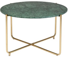 White Label Zelený mramorový konferenční stolek WLL TIMPA 70 cm