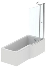 Ideal Standard Connect Air - Vana se zónou pro sprchování (pravá) 1695 x 795 mm, Bílá, E113501