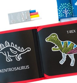 Omalovánka s křídami JAQ JAQ BIRD Dinosauři