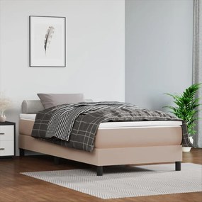 vidaXL Box spring postel 90 x 190 cm umělá kůže [3120675] Barva: Hnědá