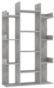 vidaXL Knihovna betonově šedá 86 x 25,5 x 140 cm dřevotříska