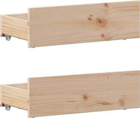 Postele bez matrace s čelem 90 x 190 cm masivní borovice 3308786