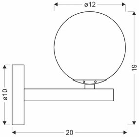 Nástěnná lampa KAMA 1xG9/28W/230V černá/kouřová černá