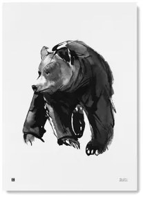 Plakát Gentle Bear velký 50x70 cm Teemu Järvi Illustrations