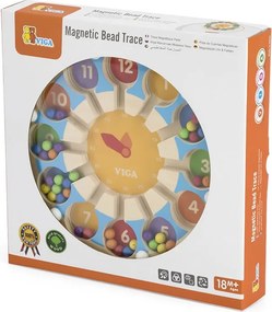 Dřevěný magnetický labyrint Hodiny Viga