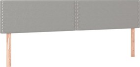 Box spring postel s matrací světle šedá 120x190 cm textil 3269874
