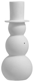 Storefactory Keramická figurka sněhuláka Folke Large, bílá barva, keramika