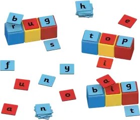 GEOMAG Stavebnice MagiCube Words / 55 dílků / od 1 roku