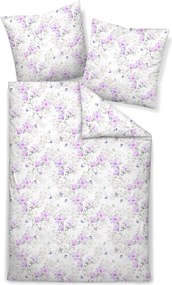 XXXLutz POVLEČENÍ, makosatén, fialová, růžová, bílá, šalvějově zelená, 155/220 cm Janine - Online Only povlečení - 003361096201