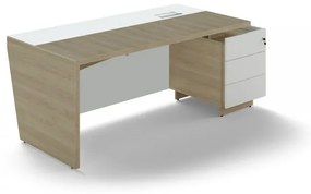Stůl Trevix 200,5 x 90 cm + pravý kontejner