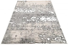 Kusový koberec BREEZE MU47A Moderní abstraktní světle šedý Rozměr: 80x150 cm