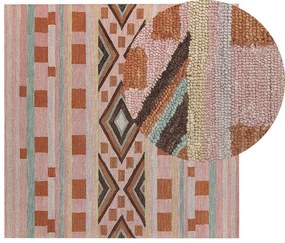 Vlněný koberec 200 x 200 cm barevný YOMRA Beliani