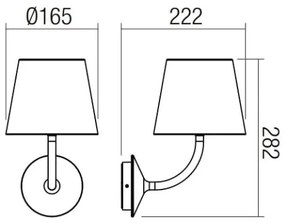 Redo 9125 - LED Venkovní nástěnná lampa GIORGIO LED/7W/230V IP65 černá