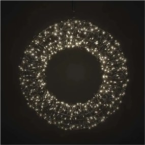 EMOS LED vánoční kovový věnec 38cm DCTW34