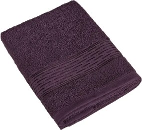 Bellatex Froté ručník a osuška kolekce Proužek tmavá vínová rozměr 70x140 cm