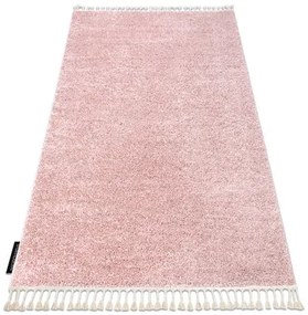koberec BERBER 9000, růžový střapce, Maroko Shaggy velikost 140x190 cm | krásné koberce cz