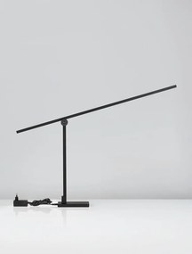 Matně černá kovová LED stolní lampa s ohybatelnou konstrukcí/stmívatelná (výška 47 cm) Tenso – Nova Luce