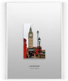 Plakát / Obraz London Pololesklý saténový papír 210 g/m² A4 - 21 x 29,7 cm