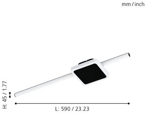Eglo 99609 - LED Stropní svítidlo SARGINTO 1xLED/6,3W/230V + 1xLED/5,4W