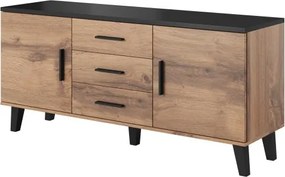 TV stolek Lotta II 150 cm dub wotan/černý