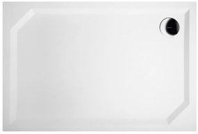 Gelco, SARA sprchová vanička z litého mramoru, obdélník 110x75x3, 5 cm, hladká, HS11075