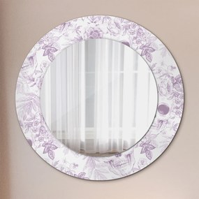 Kulaté dekorativní zrcadlo Lebky fi 50 cm