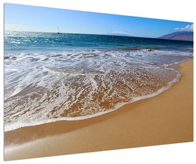 Obraz mořské písečné pláže (120x80 cm)