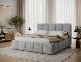 Postel Edvige + Dřevěný rám + plynový výtah + kontejner 140x200