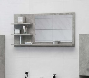 vidaXL Koupelnové zrcadlo 90 x 10,5 x 45 cm dřevotříska [805022] Barva: Betonová šedá