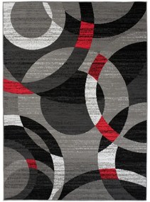 Kusový koberec PP Alex šedočervený 200x300cm