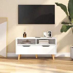 vidaXL TV skříňka 90 x 40 x 48,5 cm kompozitní dřevo [326783] Barva: černá s vysokým leskem