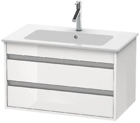 Duravit Ketho - Umyvadlová skříňka 48x80x48 cm, 2 zásuvky, lesklá bílá KT642902222