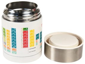 Krémová/ve stříbrné barvě termoska na jídlo/dětská 450 ml Periodic Table – Rex London