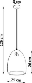 Závěsné svítidlo SOLLUX Bukano E27 1x60W bez zdroje keramika bílá SL.0842