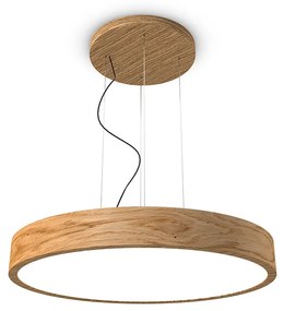 Dřevěné svítidlo kruhové woodLED Round  Dřevěné svítidlo kruhové Woodled Round Dřevodekor: Dub Světlý, Průměr: 850 mm, Teplota chromatičnosti: 4000…