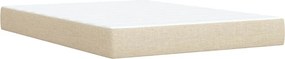 Box spring postel s matrací krémová 140x190 cm textil 3285902