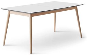 Rozkládací jídelní stůl s bílou deskou a přídavnou deskou 100x210 cm Meza – Hammel Furniture