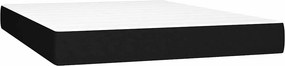 Box spring postel s matrací černá 140 x 190 cm textil 3128439