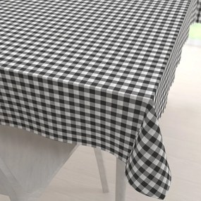 Biante Dekorační obdélníkový ubrus Rebeka RE-011 Šedo-bílá kostka střední 50x100 cm