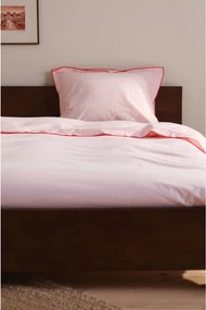 Červené/světle růžové povlečení na dvoulůžko/prodloužené z bavlněného perkálu 200x220 cm Pivot – Jotex
