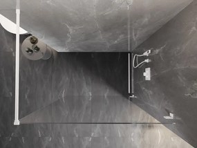 Mexen Lunar sprchová stěna pravá 70 x 200 cm, 8mm čiré sklo, bílá, 830-070-000-20-00-P